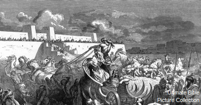 1 Chronicles 19 Bible Pictures: David Punishing the Ammonites