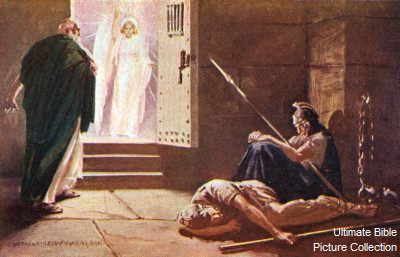 Acts 12 Bible Pictures: Peter in prison